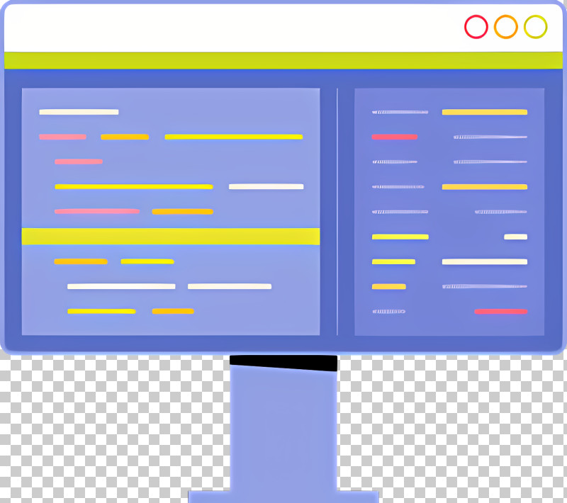 Icon - Computer Screen With Code PNG, Clipart, Backend Development, Blue, Code, Code Editor ...