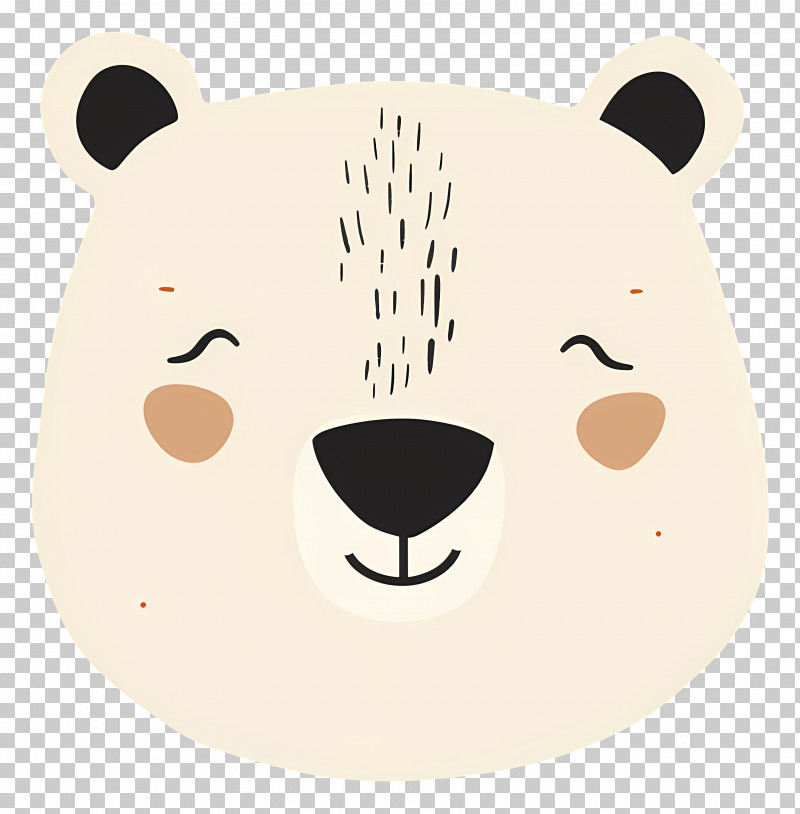 Cute Bear Face - Cute Smiling Cartoon Bear Face PNG, Clipart, Adorable ...