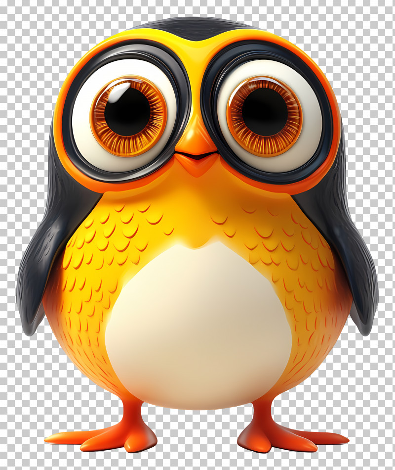 3d Penguin - Cute Cartoon Owl PNG, Clipart, 3d Penguin, Big Eyes, Bird ...