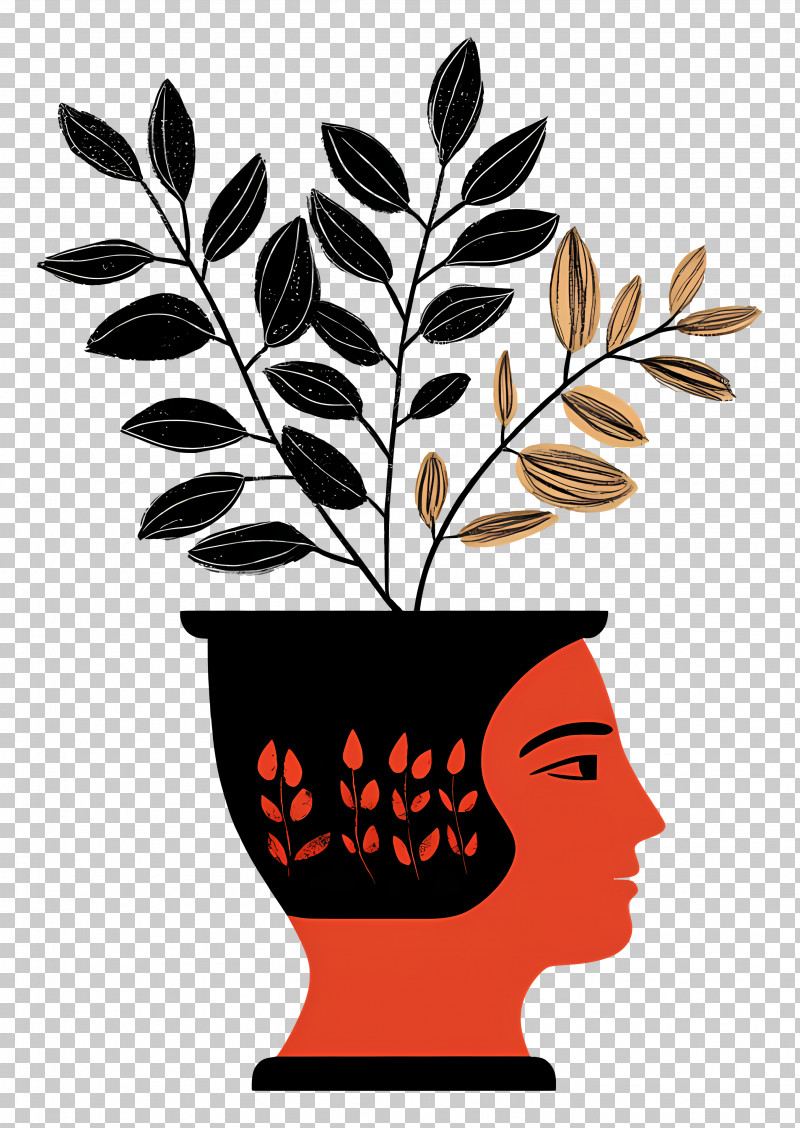 Greek Head Vase - Plant Head Abstract Art PNG, Clipart, Abstract, Art ...