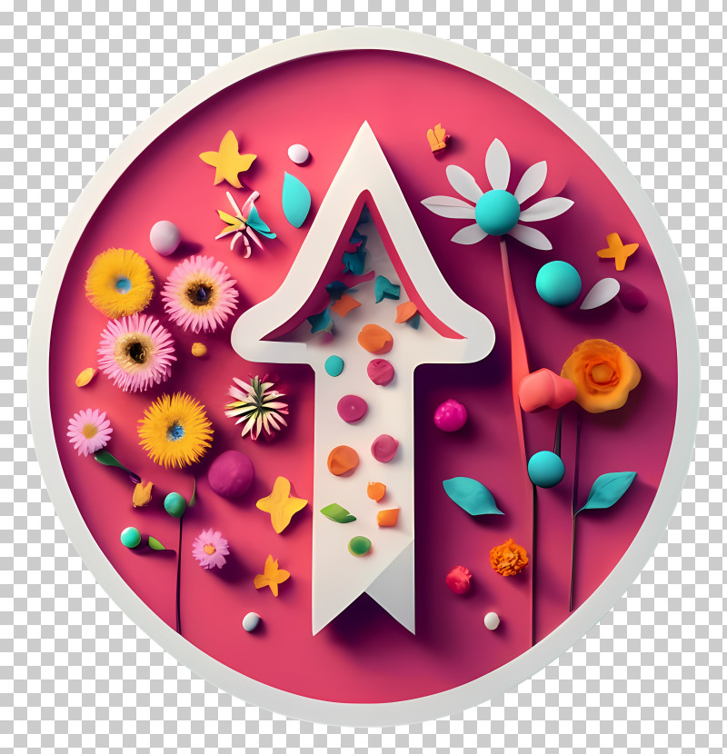 Paper Cutout - Arrow With Floral Design PNG, Clipart, Arrow With ...