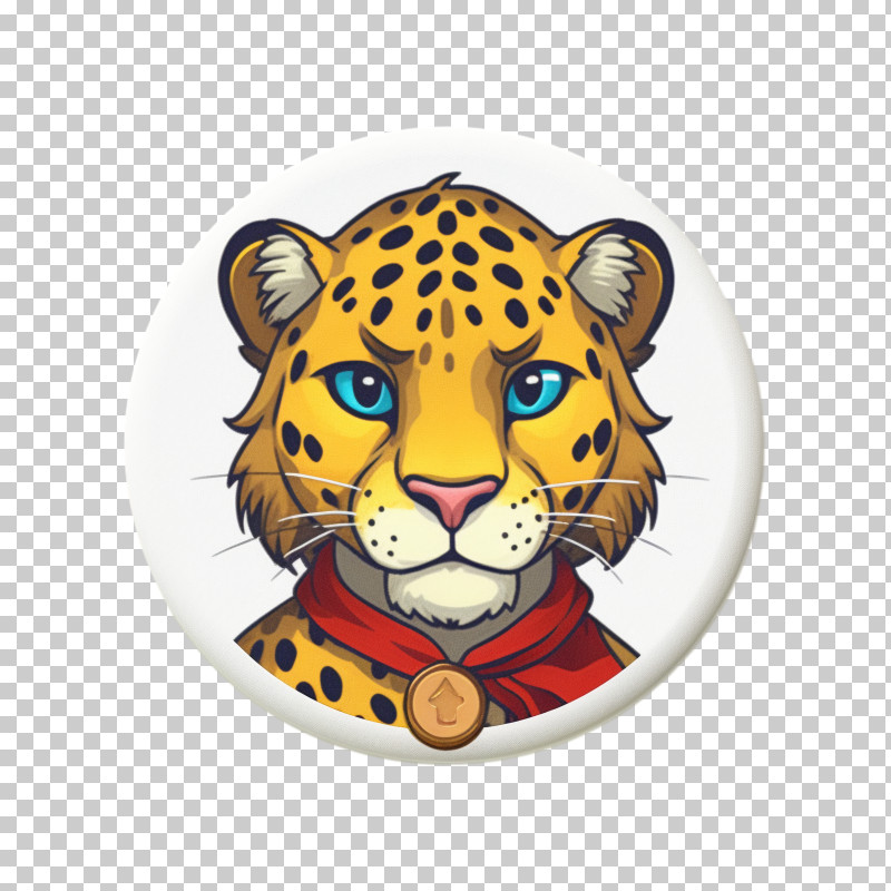 Leopard - Cartoon Leopard With Red Scarf PNG, Clipart, Cartoon ...