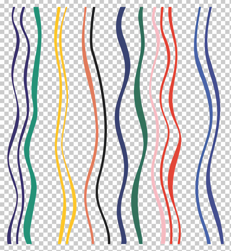Decorative Lines - Colorful Wavy Lines Pattern PNG, Clipart, Abstract ...