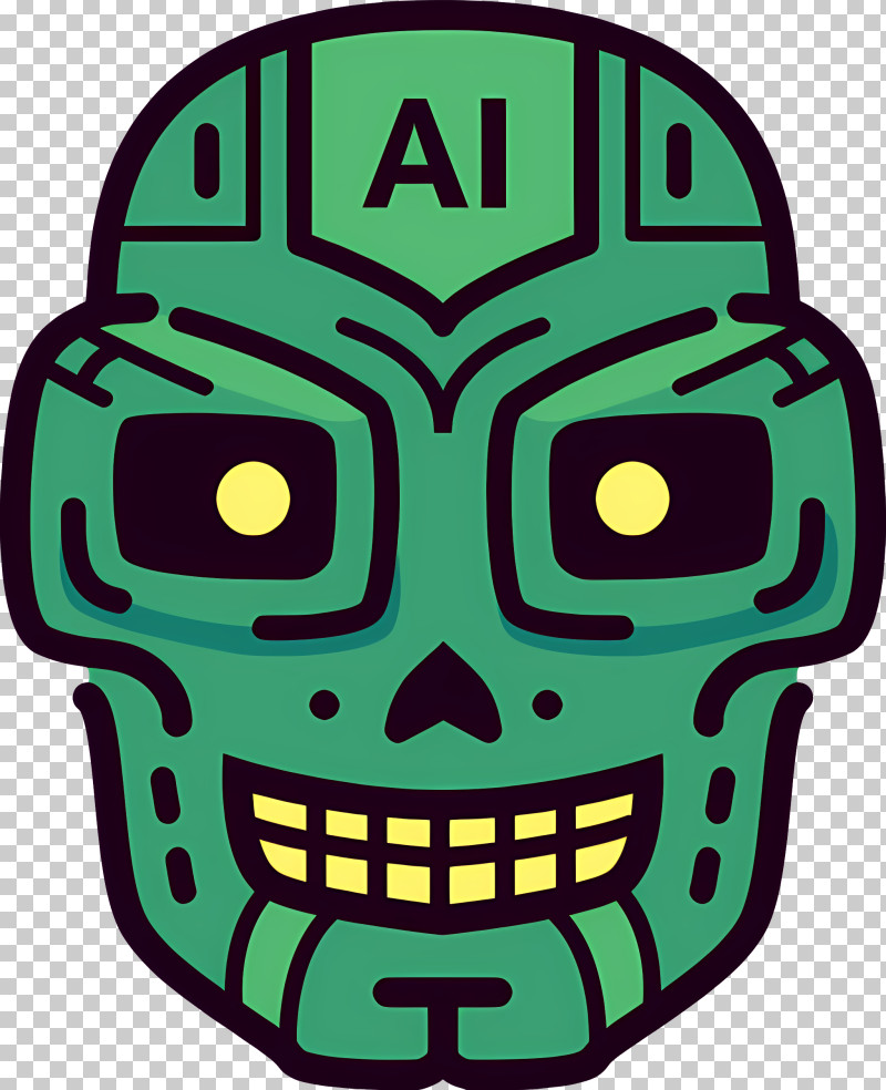 Robot - AI Skull Cartoon Illustration PNG, Clipart, Ai Skull ...