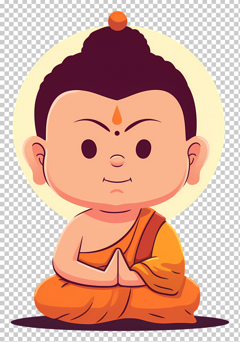 Buddha - Meditating Monk Cartoon PNG, Clipart, Buddha, Buddhism, Calm ...