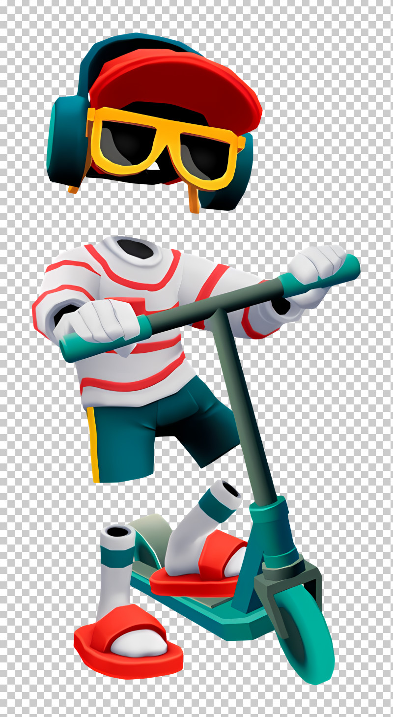 Subway Surfers - Cartoon Character Riding A Scooter PNG, Clipart ...