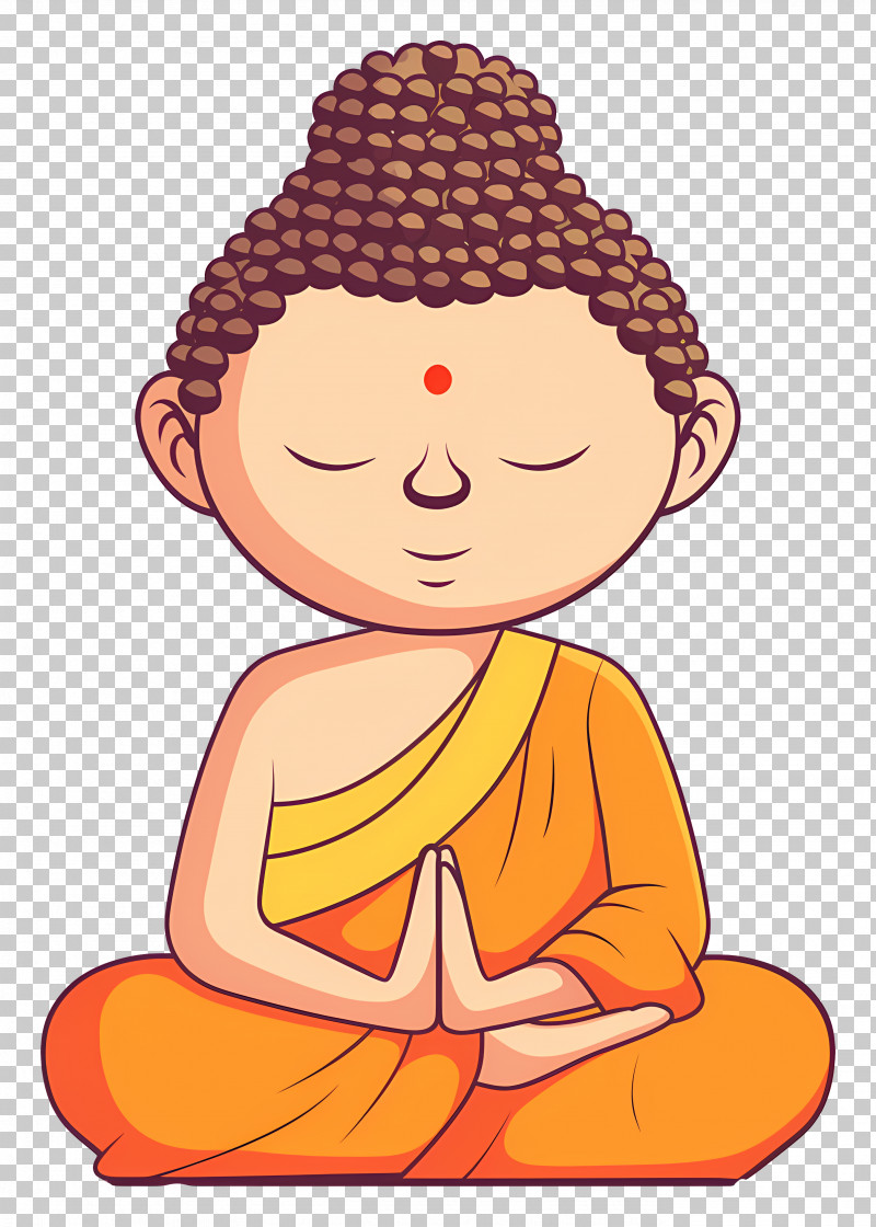 Buddha - Meditating Monk Cartoon Illustration PNG, Clipart, Buddha ...