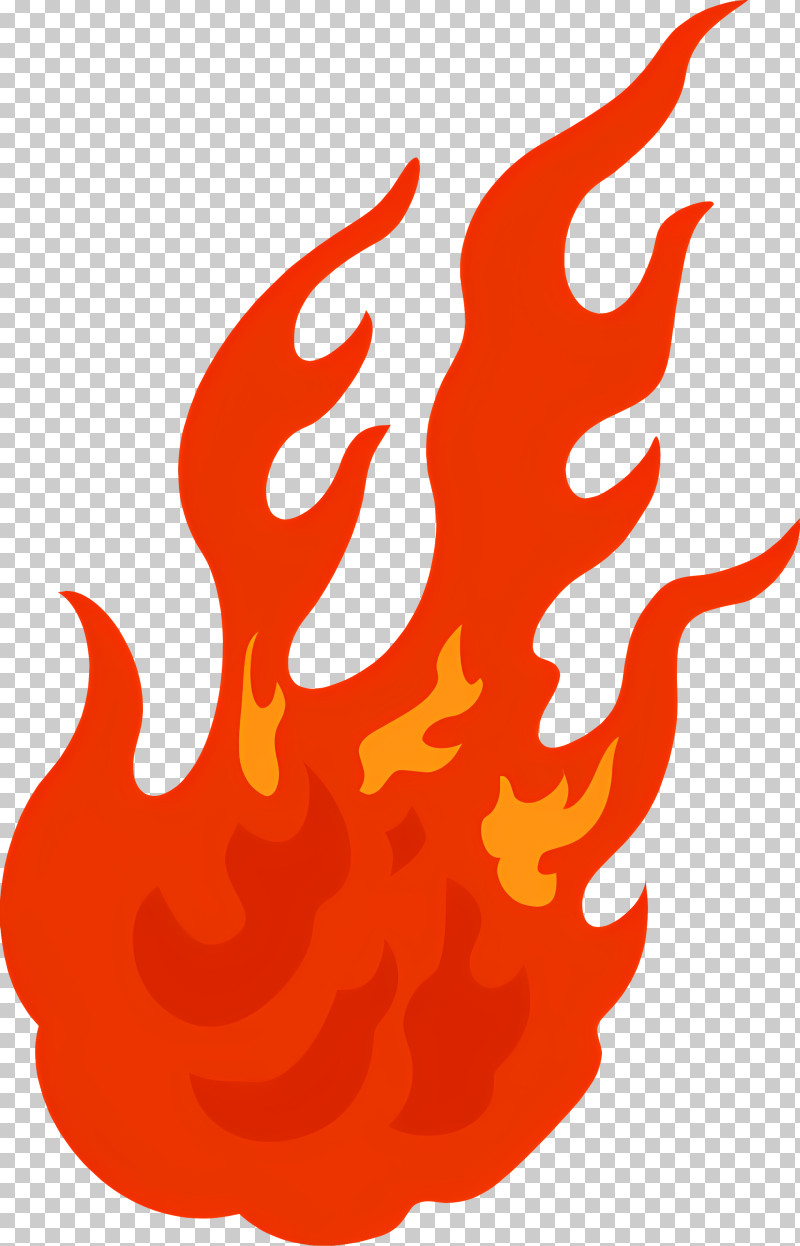 Cartoon - Illustration Of Bright Orange Fire Flames PNG, Clipart ...