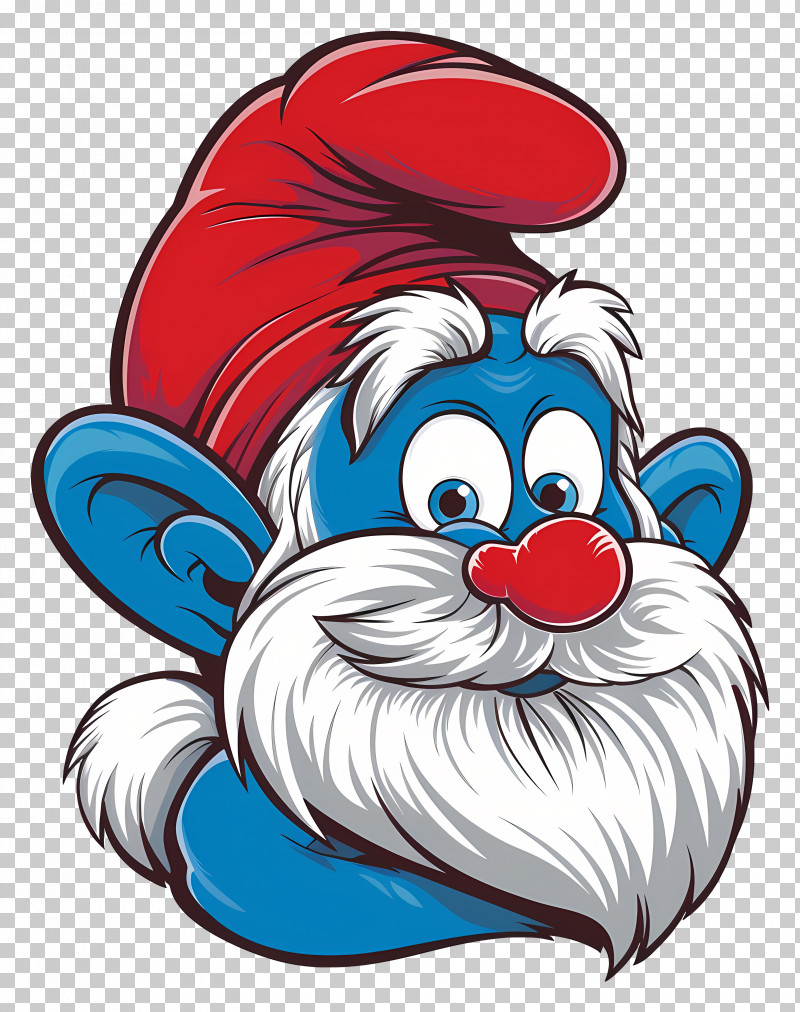 Papa Smurf - Blue Gnome Cartoon With Red Hat PNG, Clipart, Animated ...