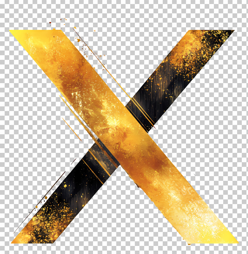 Gold X - Golden X Symbol PNG, Clipart, Alphabet, Decorative, Design ...
