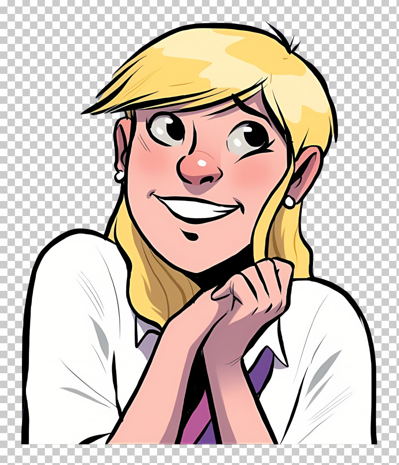 Rachel - Smiling Cartoon Girl PNG, Clipart, Blonde Hair, Cartoon ...