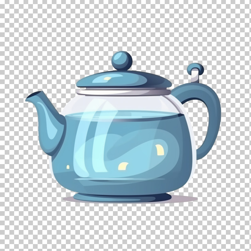 Teapot - Modern Blue Glass Teapot Illustration PNG, Clipart, Blue, Blue ...