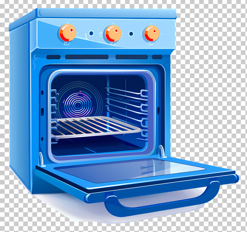 Oven - Modern Blue Electric Oven Illustration PNG, Clipart, Baking ...
