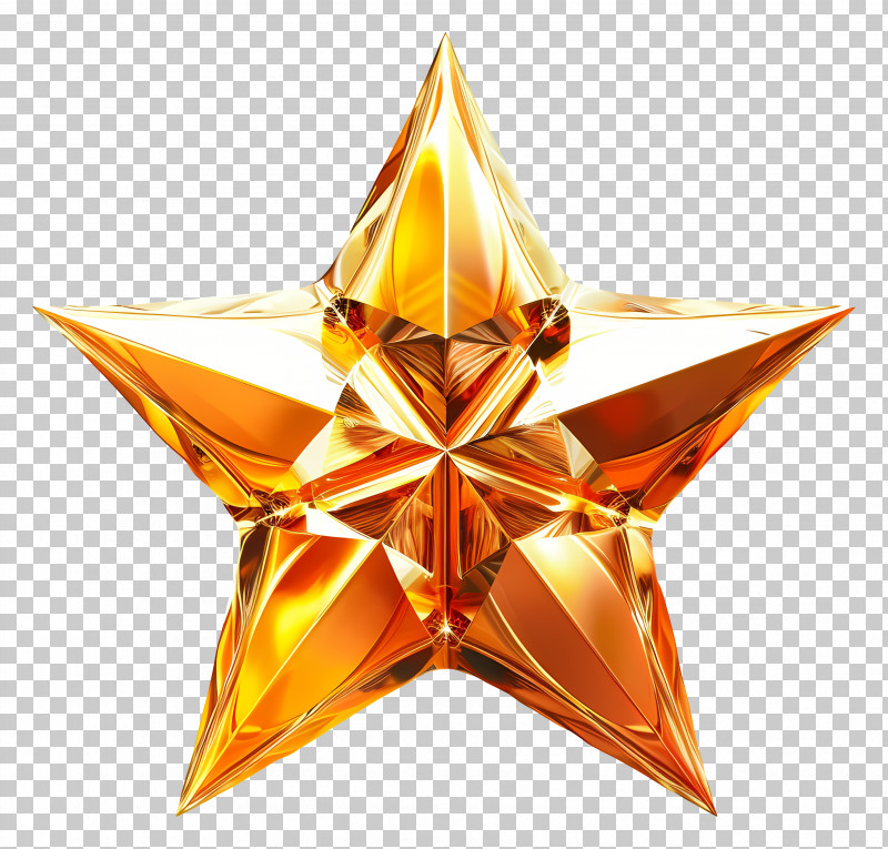 Golden Star - Shiny Golden Star Decoration PNG, Clipart, Award, Award Star, Celebratory Decor ...