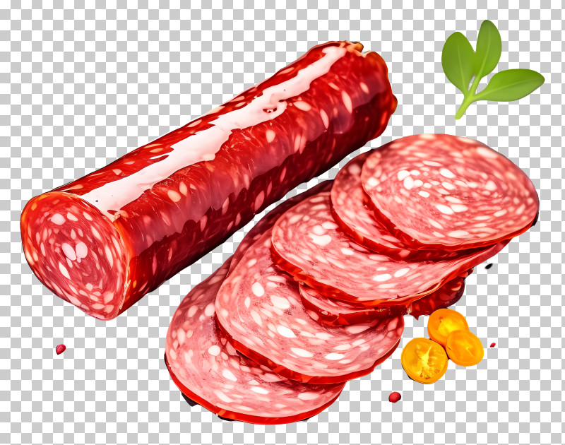 Salami - Sliced Salami And Garnish Presentation PNG, Clipart, Appetizer ...