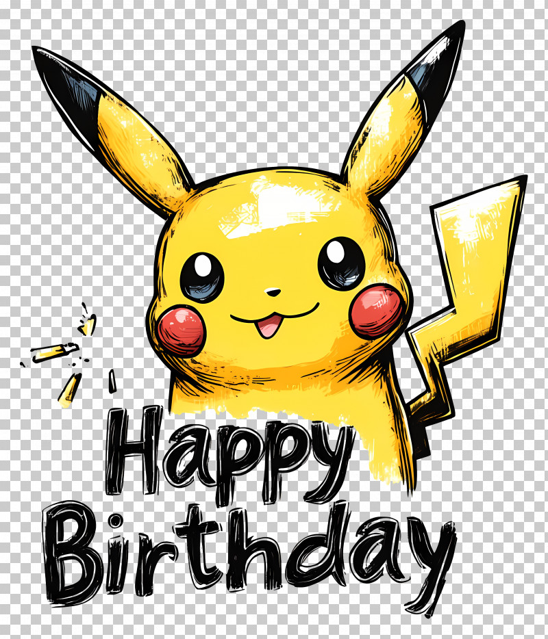 Happy Birthday - Happy Birthday Pikachu PNG, Clipart, Birthday ...