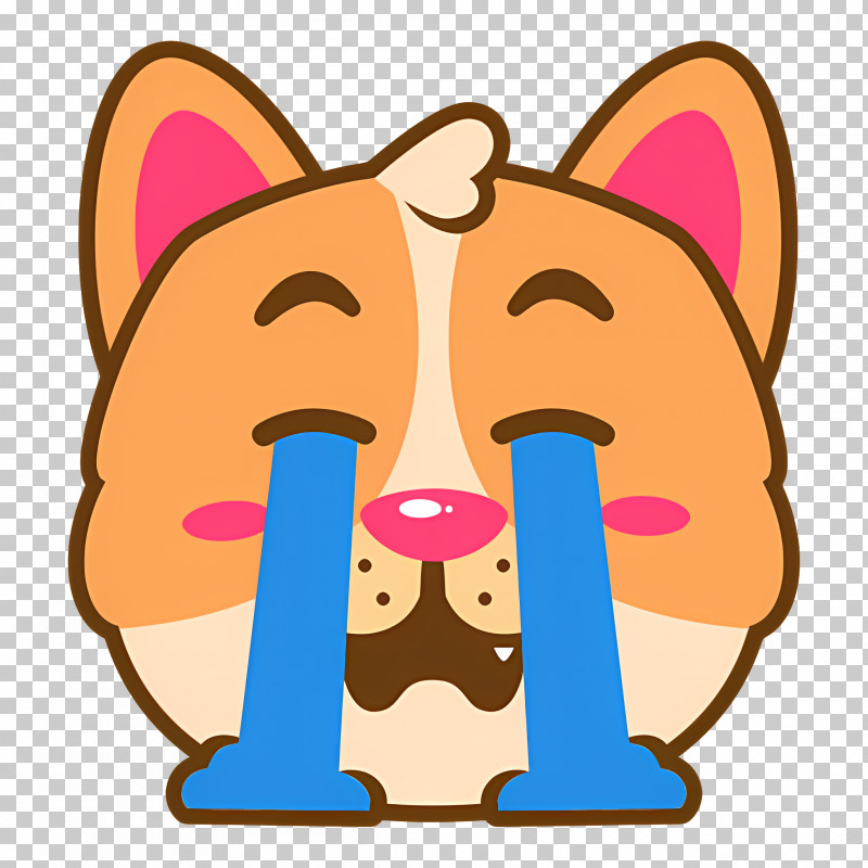 Cat Emoji - Crying Dog Face Cartoon Illustration PNG, Clipart, Animal ...