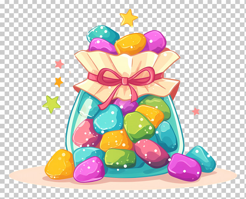 National Gumdrop Day - Colorful Candy Jar With Sweets PNG, Clipart ...