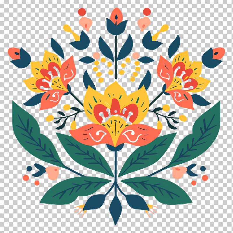 Floral Design - Vibrant Floral Decorative Design PNG, Clipart, Artistic ...