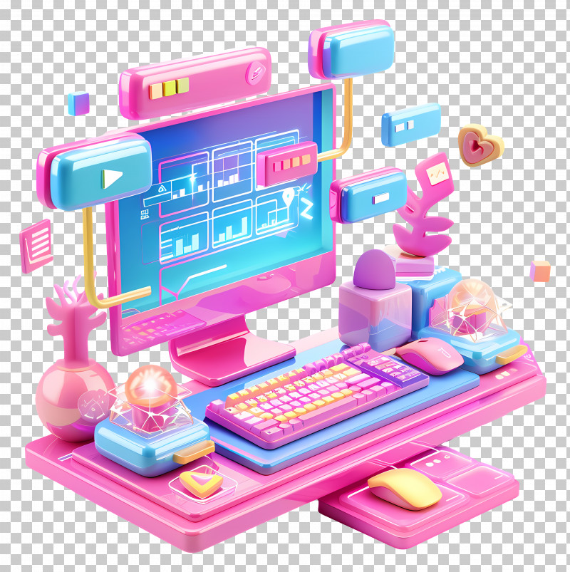 Programming Workflow - Colorful Computer Setup Illustration PNG, Clipart, Bright, Colorful ...