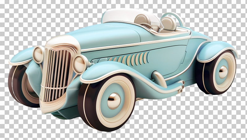 Cartoon - Stylish Retro Vintage Car With Classic Design PNG, Clipart ...