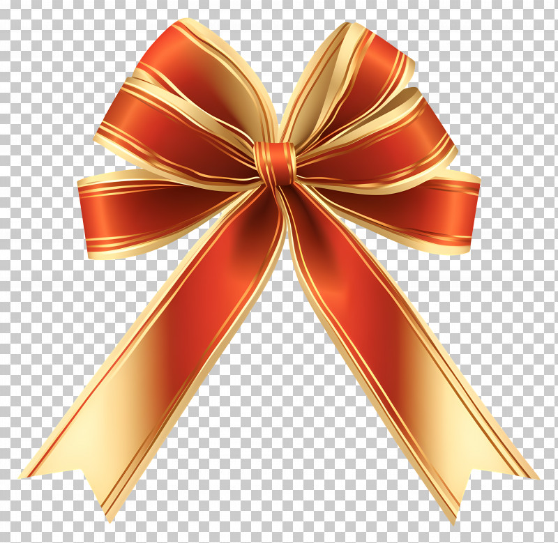 Gift Ribbon - Golden And Red Bow Ribbon Design PNG, Clipart, Decorative ...