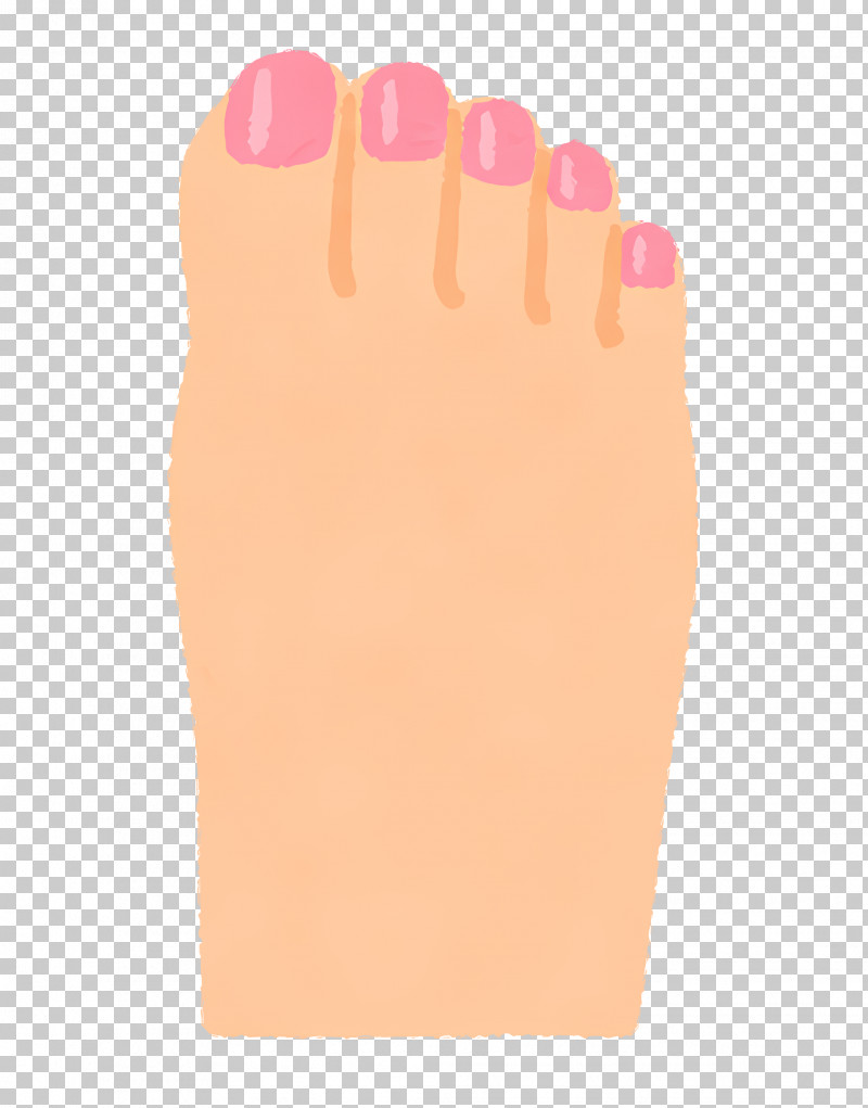 Foot - Foot And Pink Nails Cartoon Design PNG, Clipart, Beauty Themed ...