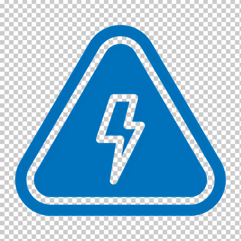 Electrical Warning - Electrical Hazard Warning Symbol In Blue PNG ...