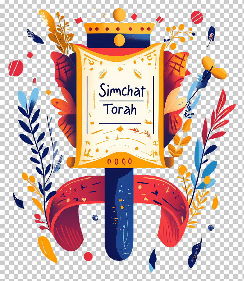 Simchat Torah - Simchat Torah Scroll With Festive Decorations PNG, Clipart, Celebration ...