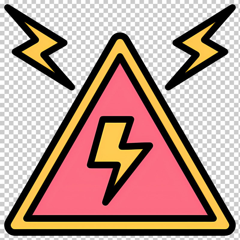 Electrical Warning - Warning Triangle With Lightning Symbol PNG ...