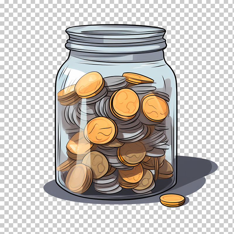 World Thrift Day - Jar Filled With Coins PNG, Clipart, Animated Finance ...