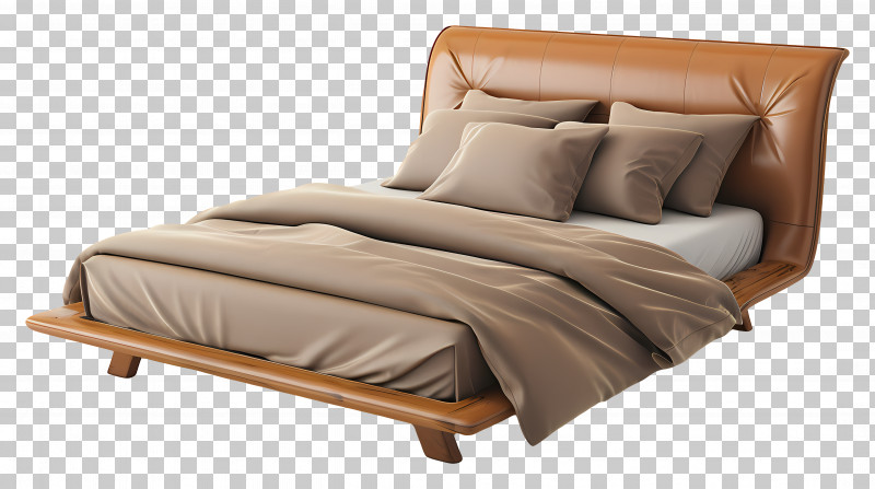 Animated Bed - Modern Comfortable Bed With Cozy Bedding PNG, Clipart ...
