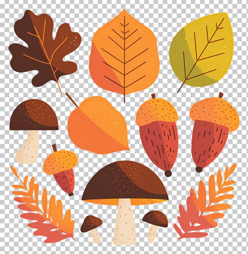 Autumn - Autumn Mushrooms And Leaves Illustration PNG, Clipart, Autumn ...