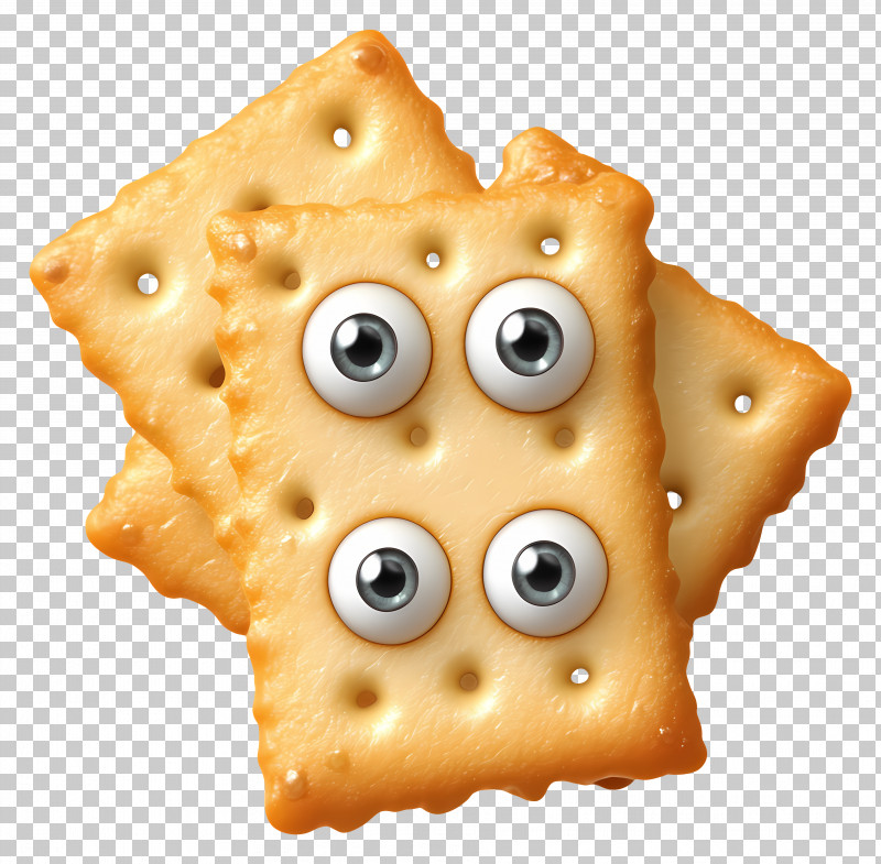 3d Cheese Crackers - Funny Crackers With Eyes PNG, Clipart, 3d Cheese ...