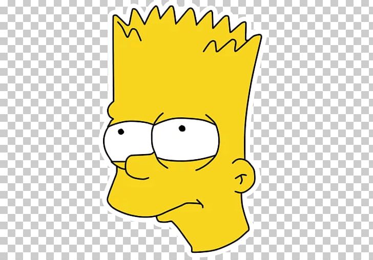 Bart Simpson Telegram Sticker Cartoon PNG, Clipart, Animated Film, Area ...