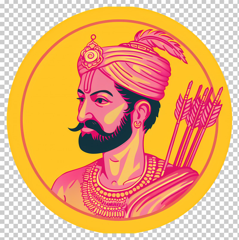 Indian King - Warrior With Arrows On Yellow Background PNG, Clipart ...