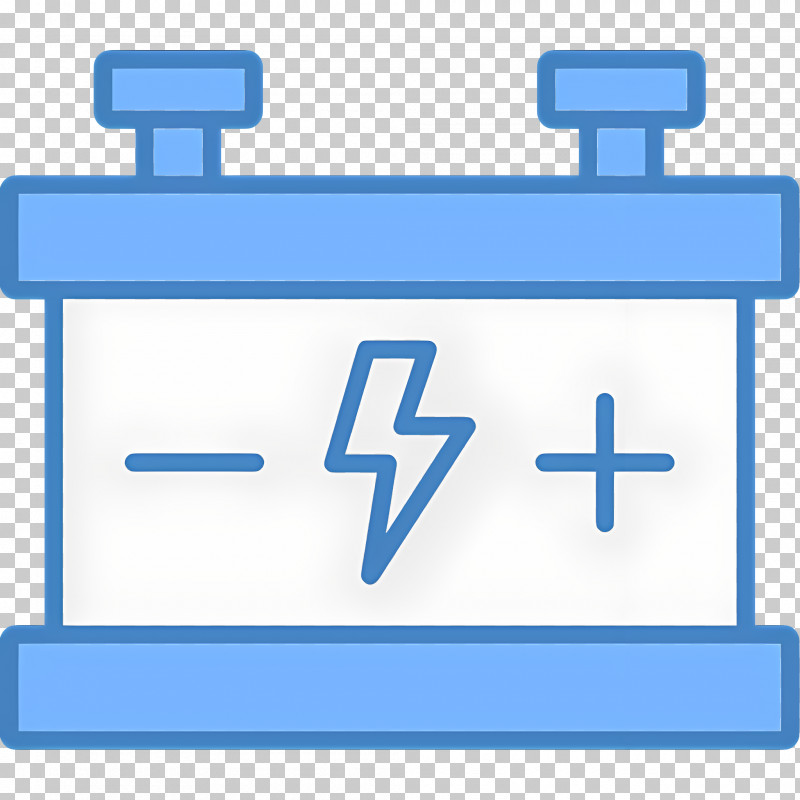 Battery Energy Storage - Blue Car Battery With Positive And Negative ...