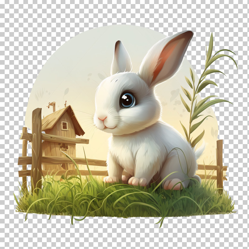 Farm Animal - Cute Rabbit On Farm PNG, Clipart, Cute, Ears, Farm, Farm ...