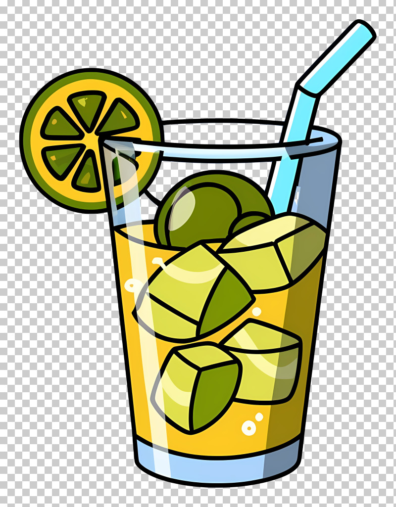 Cartoon Image - Refreshing Lemon Drink In Cartoon Style PNG, Clipart ...