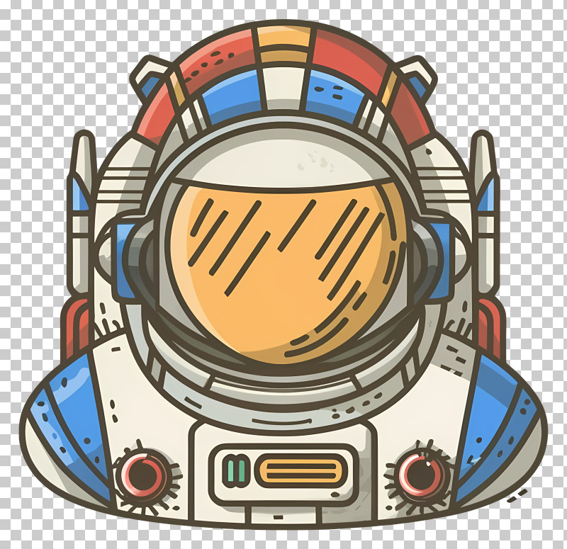 Space Suit - Colorful Astronaut Helmet Illustration PNG, Clipart ...