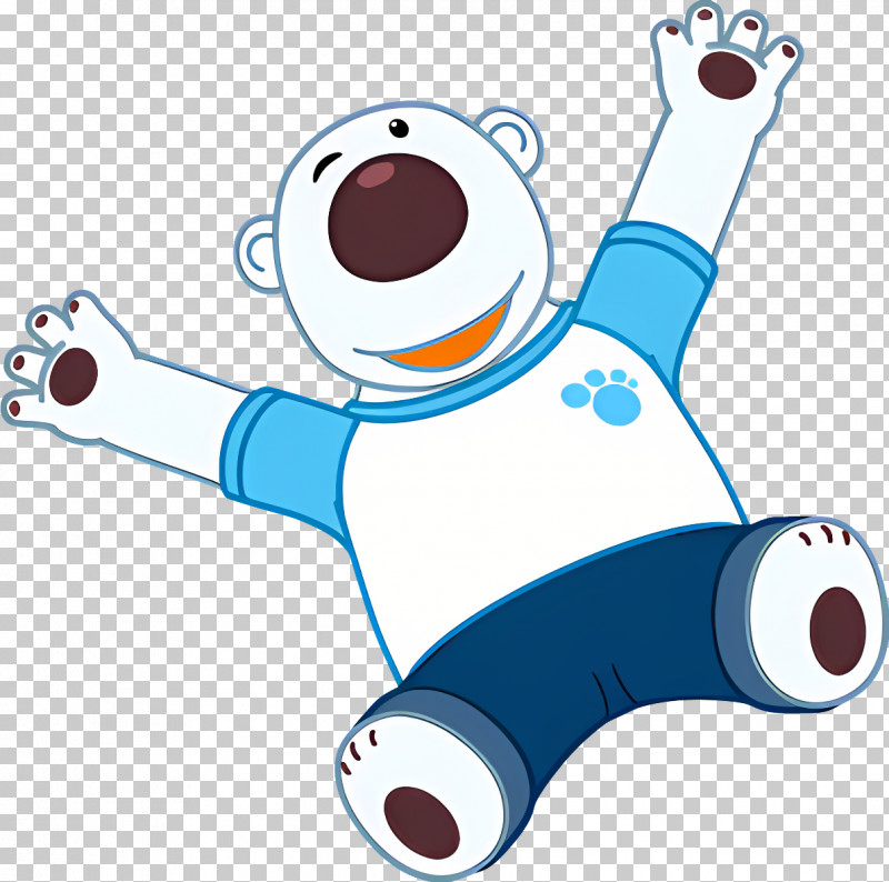 Pororo - Happy Cartoon Bear Jumping In Blue Shirt PNG, Clipart, Bear ...