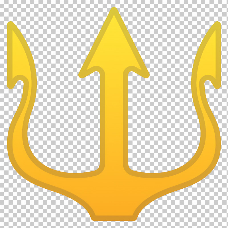 Trident Emblem Emoji - Golden Trident PNG, Clipart, Golden Trident ...