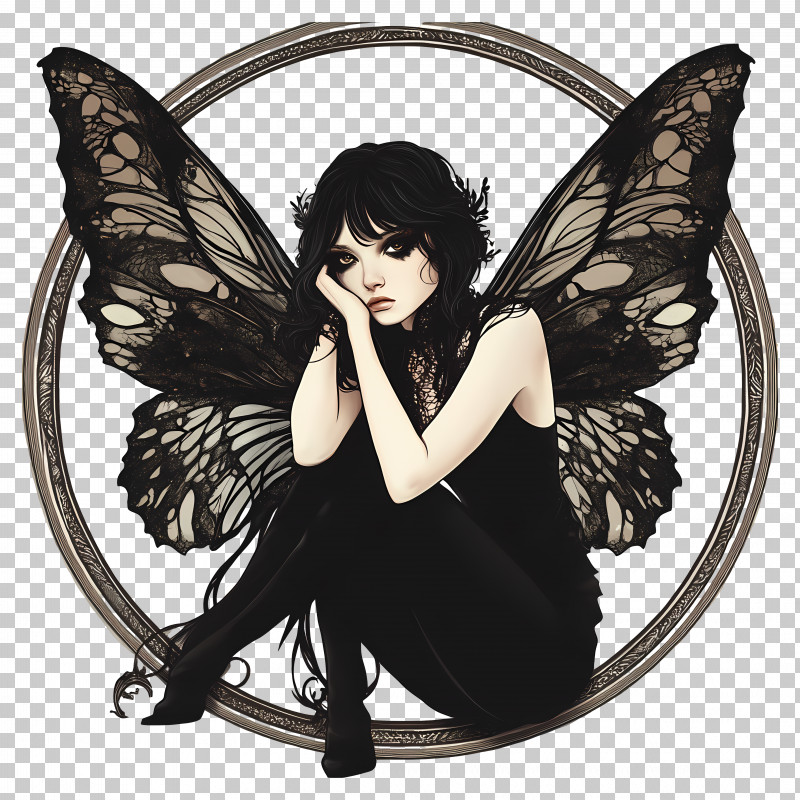 Dark Fairy - Melancholic Fairy With Wings PNG, Clipart, Art, Dark Fairy ...