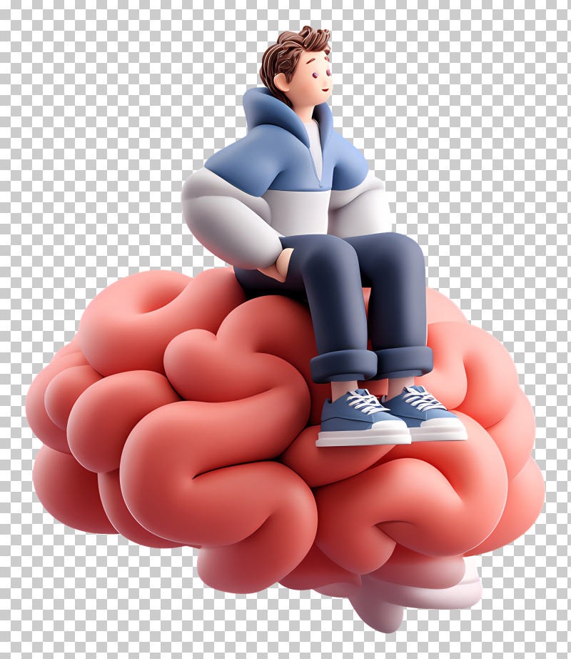 Man On Brain - Cartoon Person Sitting On Brain PNG, Clipart, Brain ...