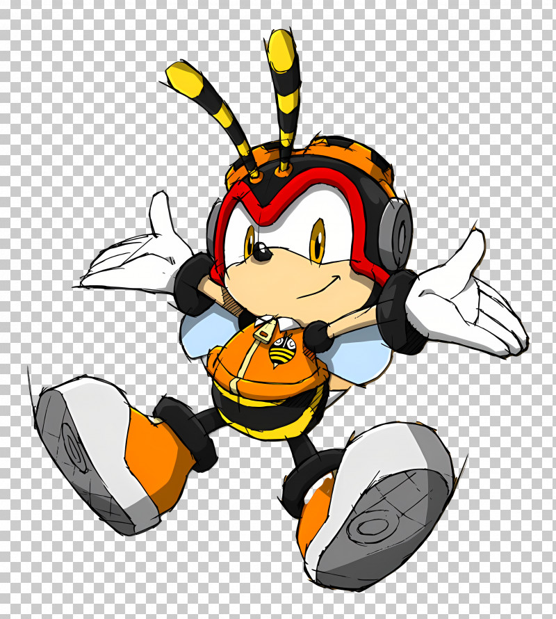 Sonic The Hedgehog - Bee-Like Character With Wings And Helmet PNG ...