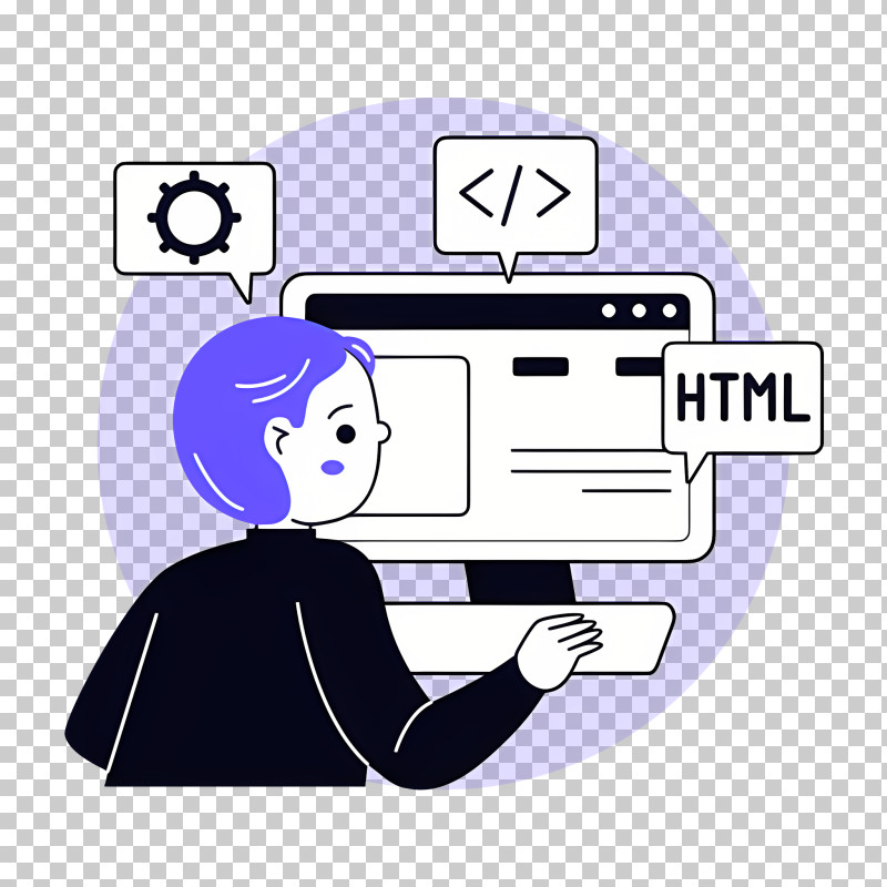 Developer Icon - Programmer Working On HTML Code PNG, Clipart, Coding, Computer, Developer Icon ...
