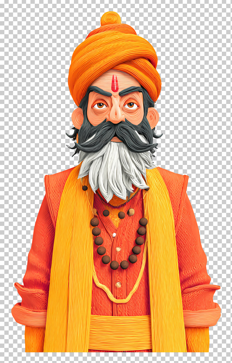 Hindu Man - Wise Man In Traditional Attire PNG, Clipart, Beard, Cartoon ...