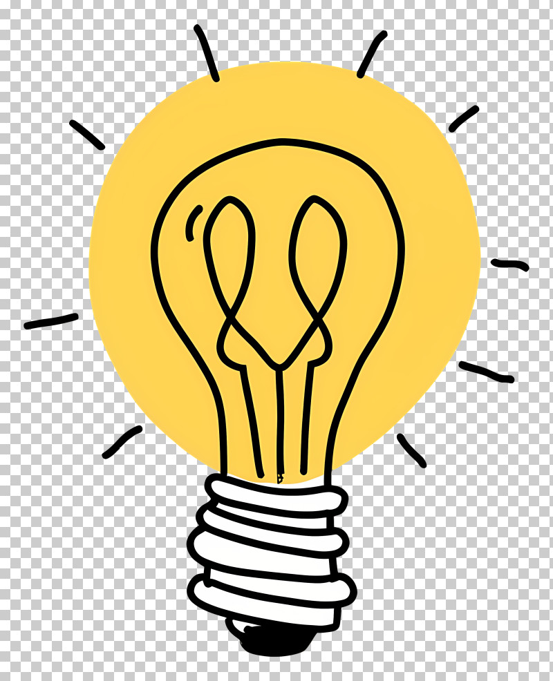 Light Bulb - Yellow Light Bulb Illustration PNG, Clipart, Bright ...