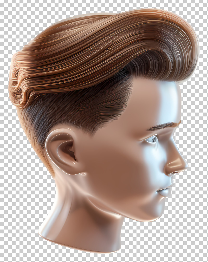 Mid Fade Haircut - Side Profile With Stylish Hair PNG, Clipart ...