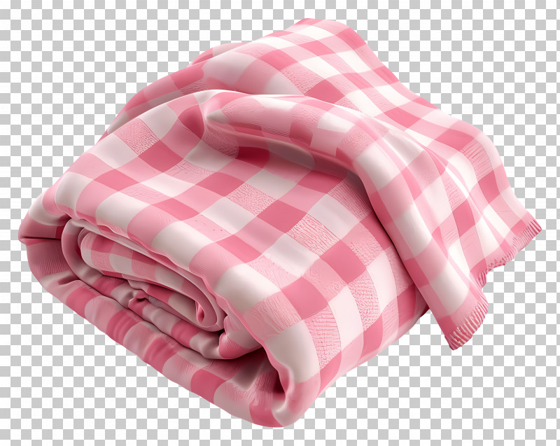 Checkered Blanket - Cozy Pink Checkered Blanket PNG, Clipart, Blanket ...